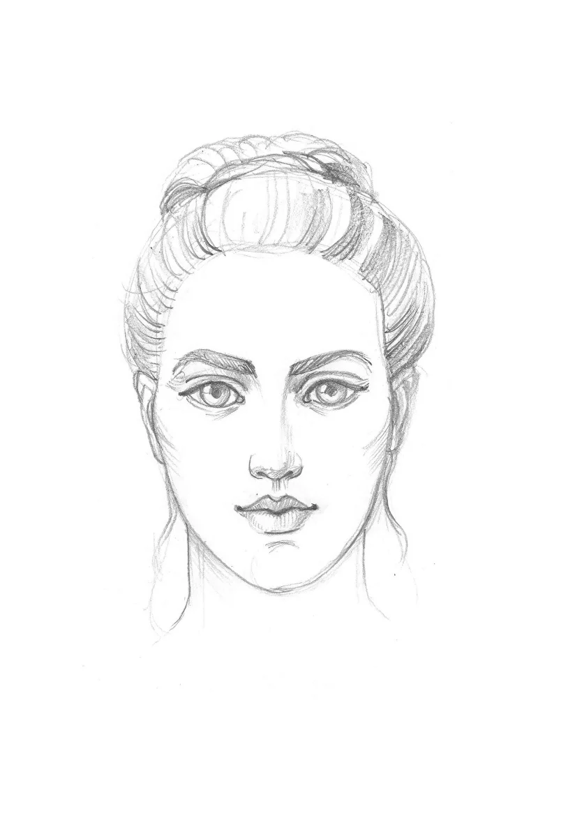 how to draw a human face and body