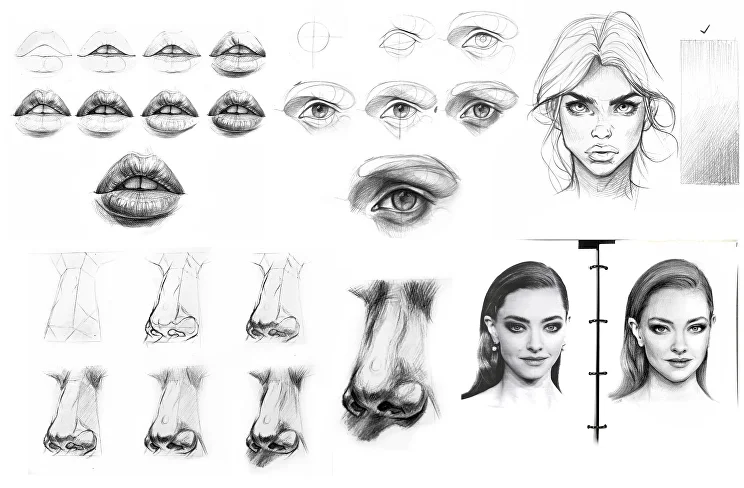 drawing techniques face