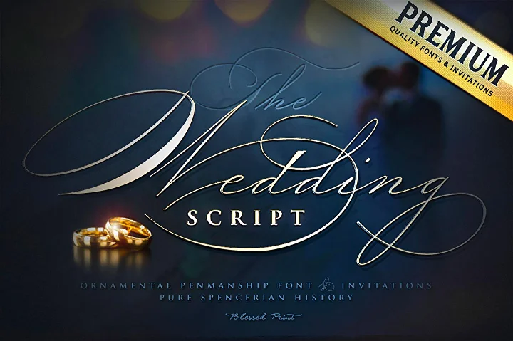 wedding script fonts