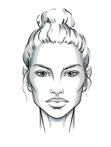 fashion face sketches